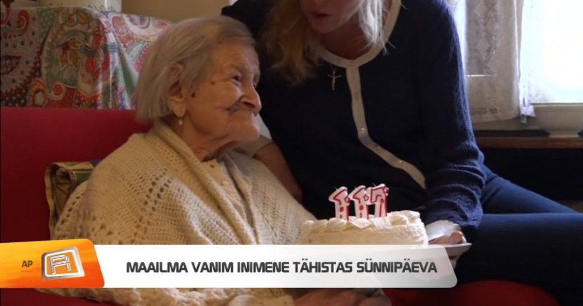 Maailma vanim inimene tähistas sünnipäeva