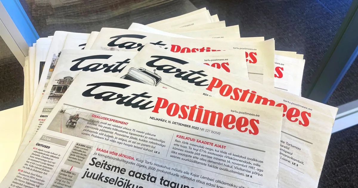 Tartu Postimehe paberleht ilmub uuel aastal neli korda nädalas