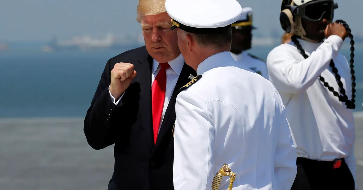 Trump: USS Gerald R. Ford on 100 000 tonnine sõnum maailmale
