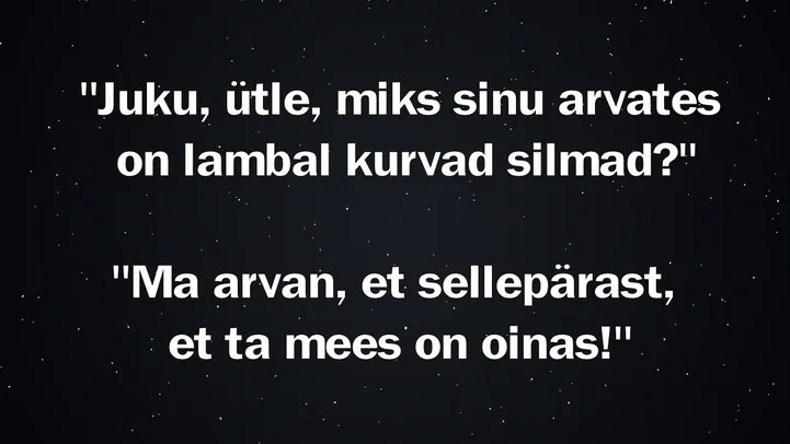 Miks lambal on kurvad silmad?