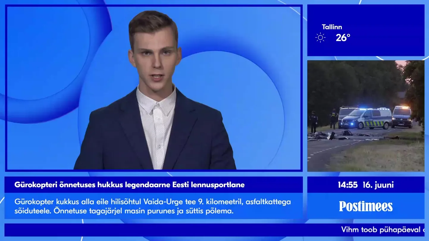 POSTIMEHE TELEUUDISED Gürokopteri õnnetuses hukkus legendaarne Eesti ...