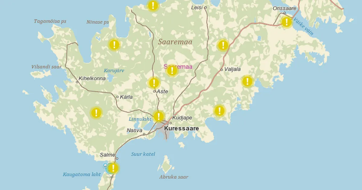 ETTEVAATUST Saaremaa teedel on palju murdunud puid
