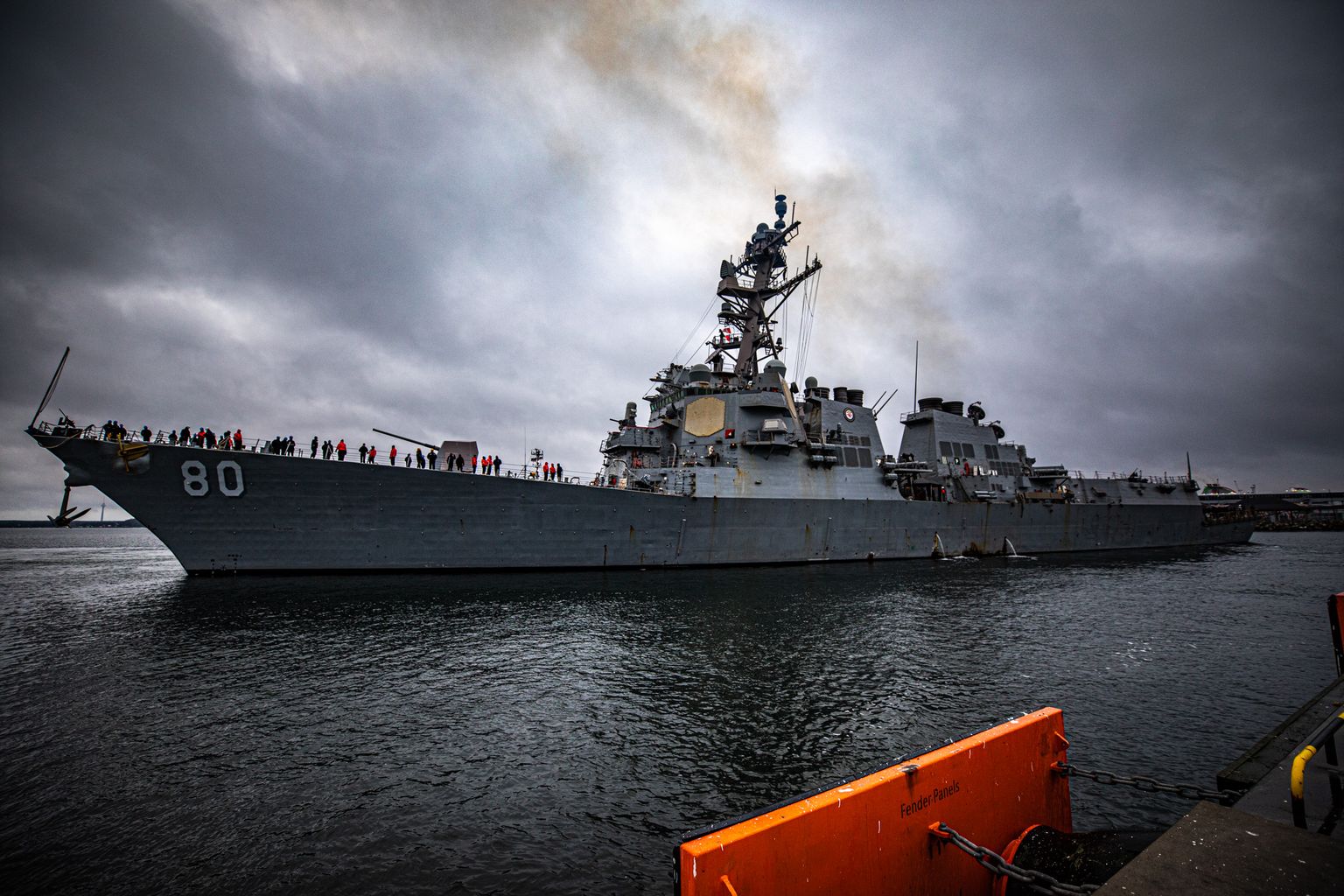 FOTOD Talllinna saabus USA mereväe laev Roosevelt