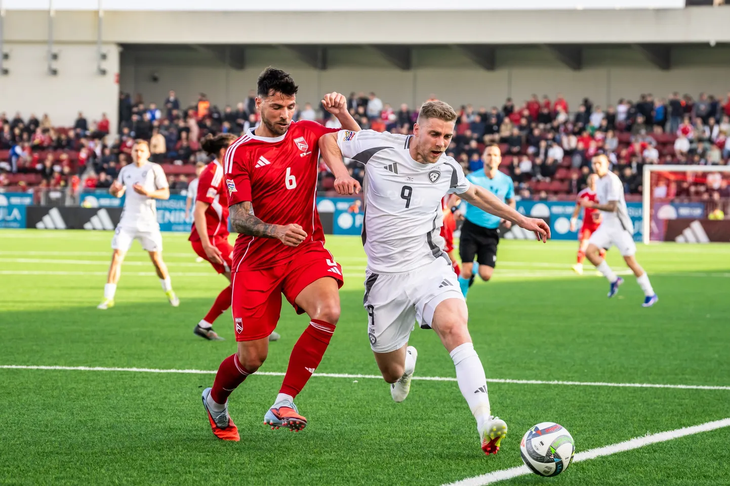 Latvijas futbolisti otrajā puslaikā salauž Gibraltāra pretestību