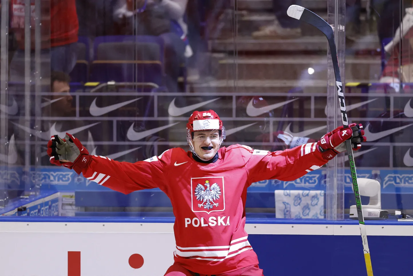 Polijas hokejists Maciašs: Mums vajadzēja uzvarēt spēlē pret Latviju