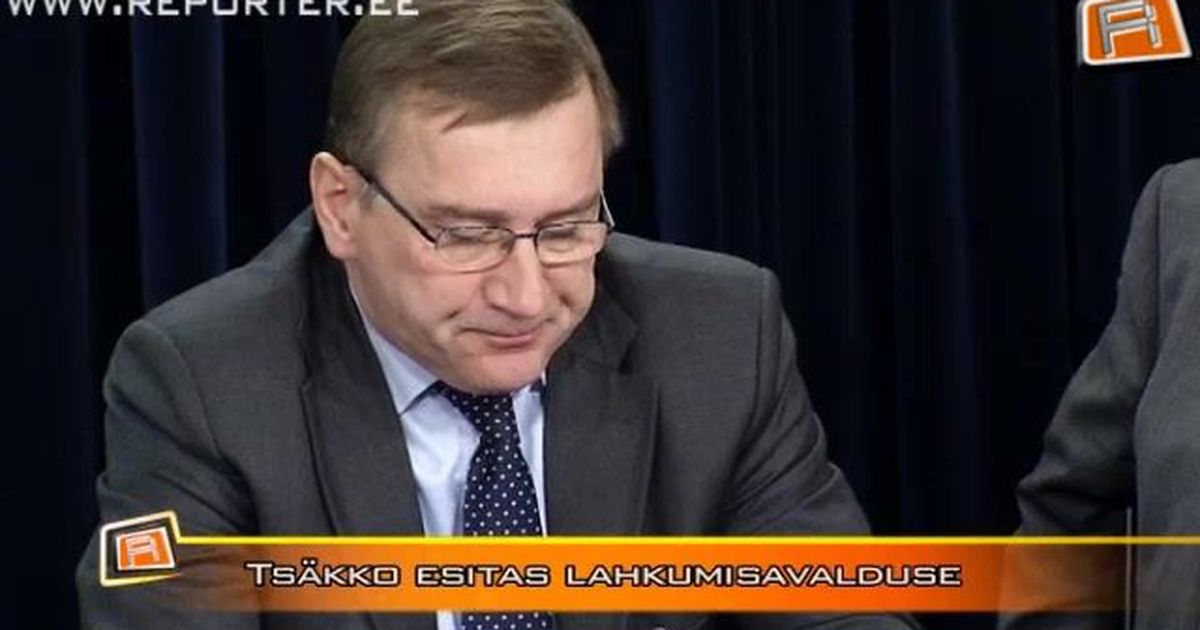 Tsäkko esitas lahkumisavalduse