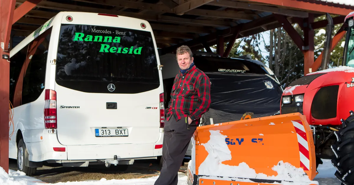 Leedri küla bussijuht Ain, kes naudib Como järve ja Trolliteed