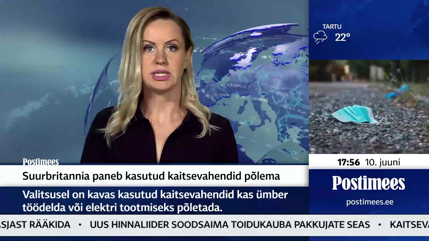 POSTIMEHE TELEUUDISED Suurbritannia paneb kasutatud kaitsevahendid põlema